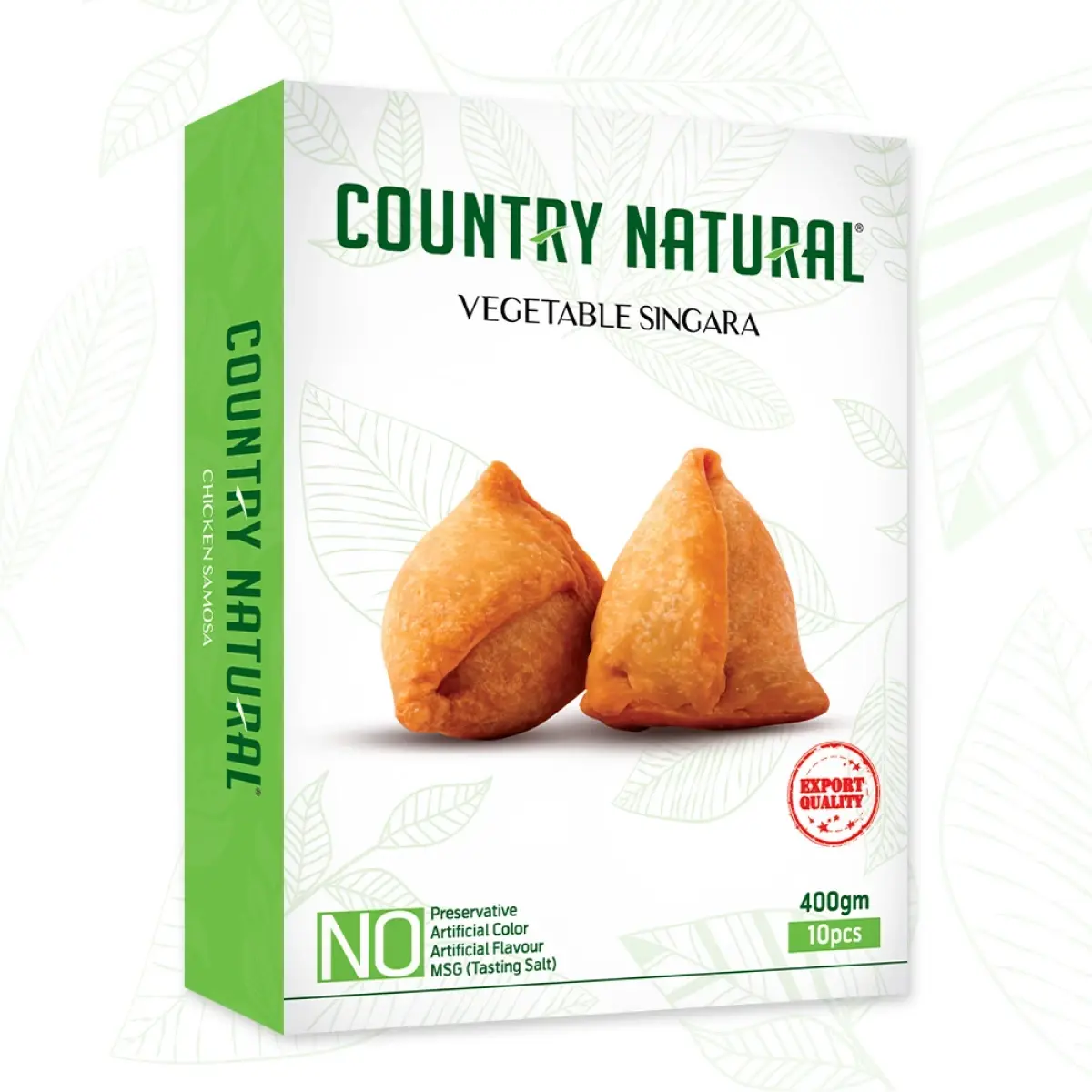 Country Natural Vegetable Singara 10 Pcs